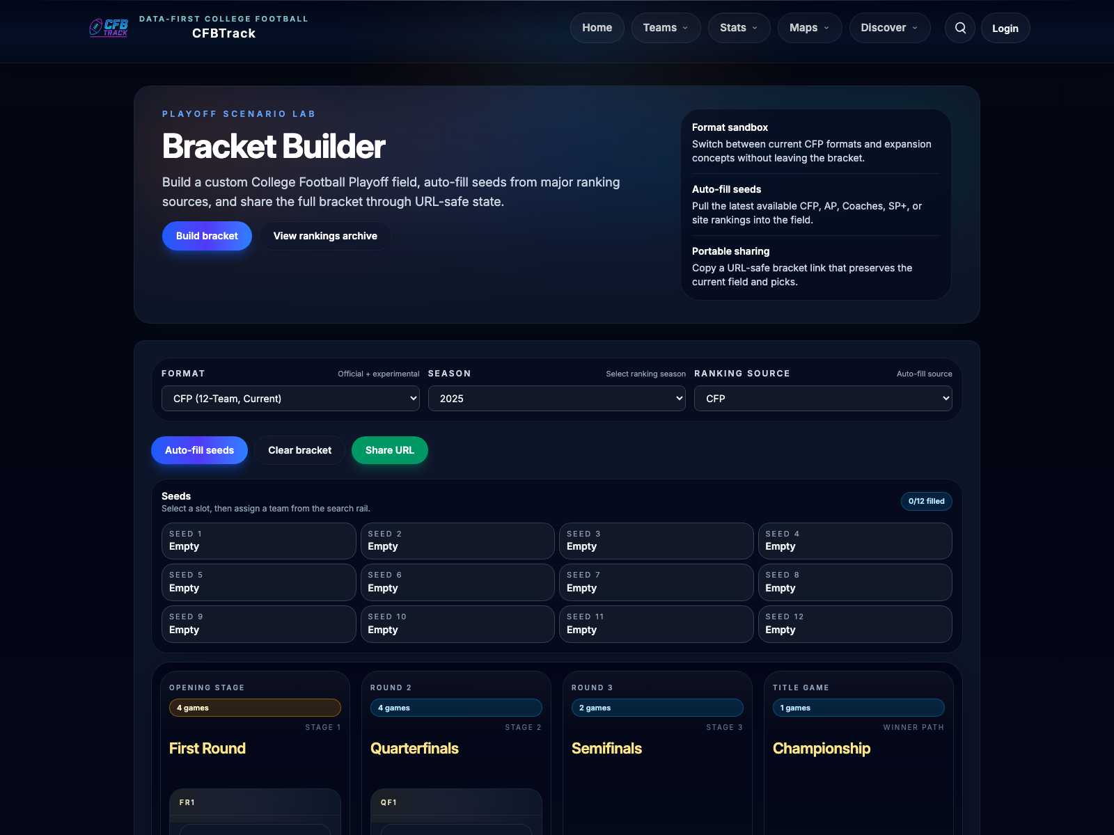CFP Bracket Builder | CFBTrack